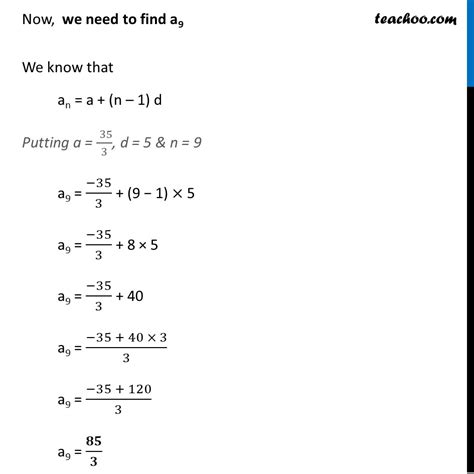 Ex V Given D S Find A And A Video Teachoo