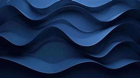 Abstract Blue Wave Pattern | Premium AI-generated image