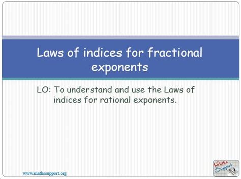 Maths Igcse E1 09 2 Rational Exponents Math Support