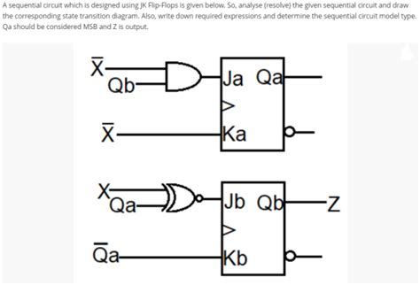 A Sequential Circuit Which Is Designed Using Jk Flip Flops Is Given