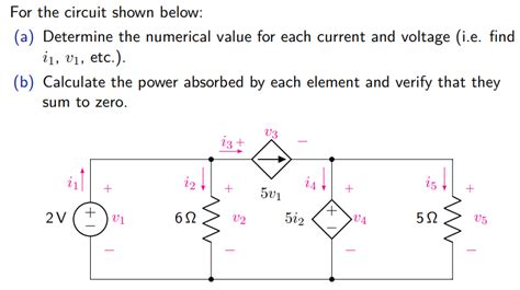 Solved For The Circuit Shown Below A Determine The Chegg