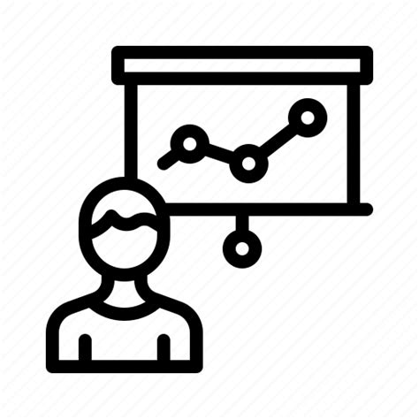 Nalytics Pitch Businessman Graph Chart Icon Download On Iconfinder