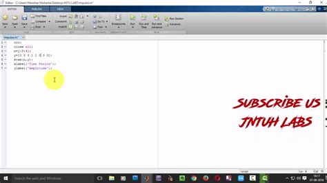 Generation Of Unit Step Sequence Basic Simulation Lab Youtube