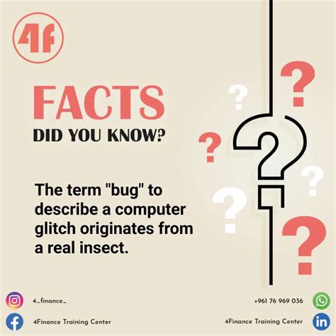 4finance Training Center On Linkedin Fact Facts Coding Computerbug Debugginghistory