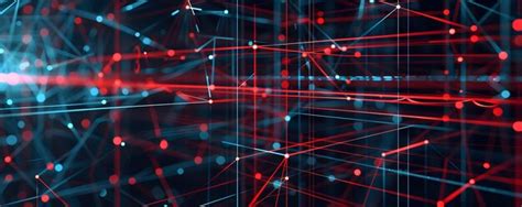 Premium Photo Abstract Digital Network With Interconnected Lines And