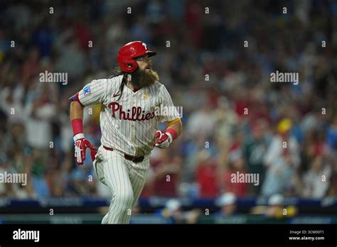 Philadelphia Phillies Brandon Marsh In Action A Baseball Game