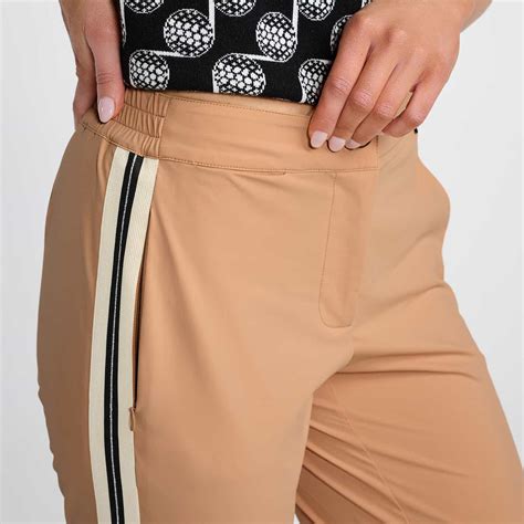 Womens Knitted Side Stripe Joggers Pxg