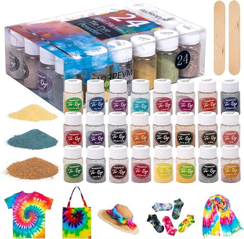 Tie Dye Powder 24 Colors Diy Tie Dye Powder Bottled Fabric