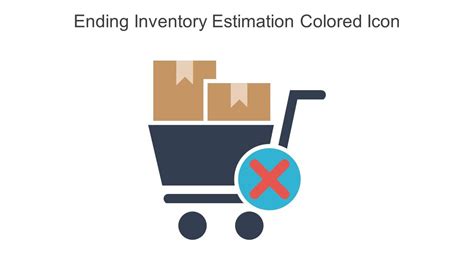 Ending Inventory Estimation Colored Icon In Powerpoint Pptx Png And Editable Eps Format Ppt Example