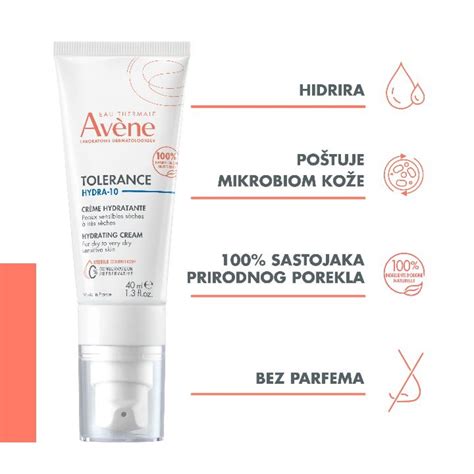 AVENE TOLERANCE HYDRA-10 KREMA 40ML | On-line Apoteka Janković