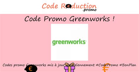 Code Promo Greenworks Valide √ Juillet 2025