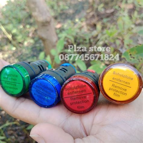 Jual Lampu Pilot 220vac 22mm Lamp Led Lampu Indikator Panel Signal Lamp Lampu Indikator Panel