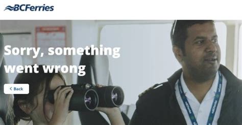 Error BC Ferries Experiencing Site App And Phone System Outage Monday Flipboard