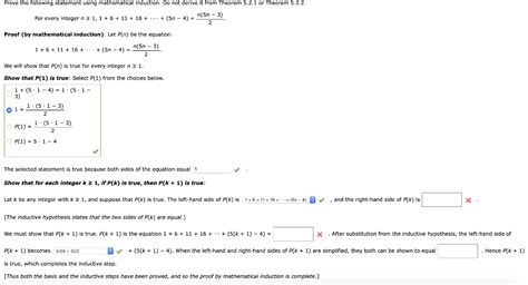 Solved Prove The Following Statement Using Mathematical Chegg