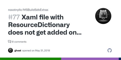 Xaml File With Resourcedictionary Does Not Get Added On Pack · Issue