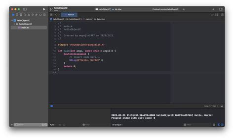 使用 Xcode 创建第一个 Objective C 命令行程序 Helloworldxcode Helloworld Csdn博客