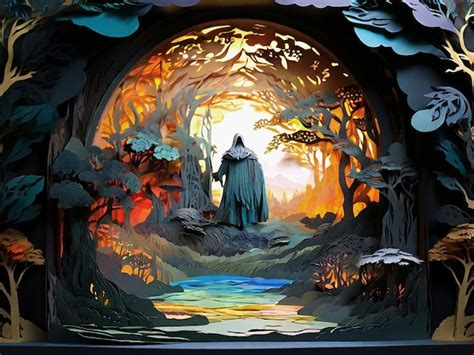 Premium Photo A Mesmerizing Papercut Animation