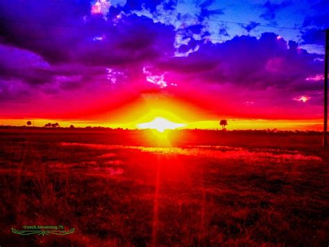 A Rainbow Of Colors For All To See In Okeechobee By Zech Browning Sunset Pictures
