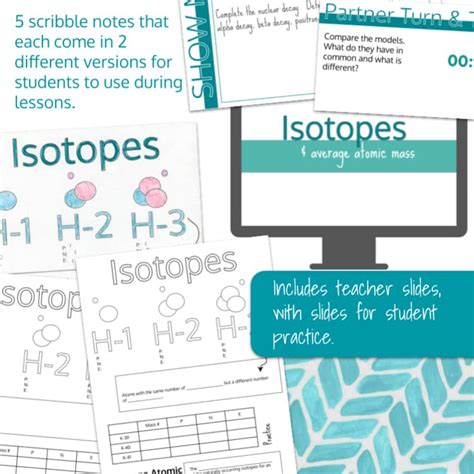 Chemistry Atomic Structure Nuclear Scribble Doodle Notes And Activities
