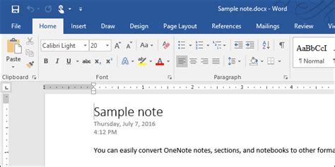 How To Export Your OneNote Notes To Different File Formats