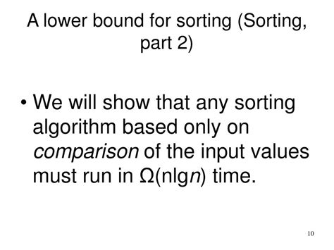PPT SORTING PowerPoint Presentation Free Download ID 495555