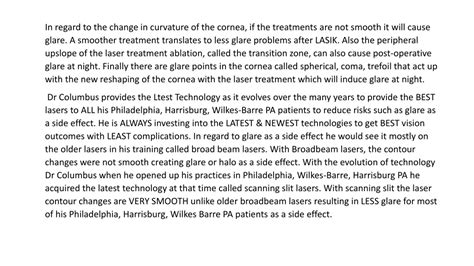 Ppt Which Procedure Has Less Glare Traditional Vs Wavefront Optimized Vs Custom Laser Vision