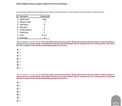 solved ex6 3 static draw a project network from the following