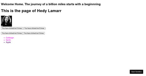 Learning Hooks And Props Codesandbox