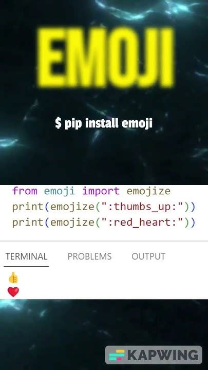 Create Emojis Using Python Shorts Youtube