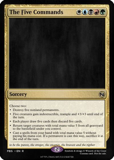 mtgnexus the five commands