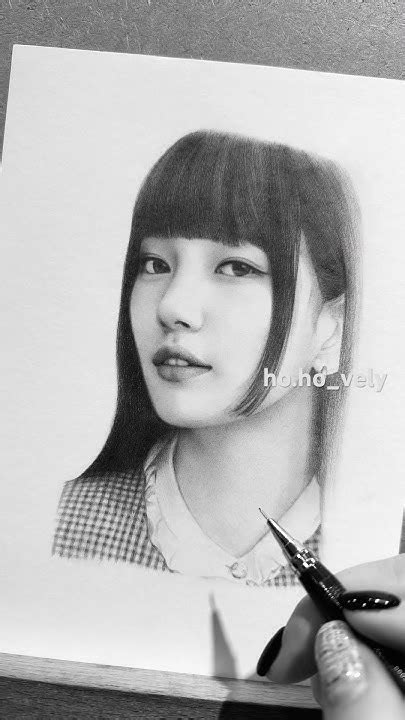 이두나 연필드로잉 인물화 수지 이두나 Youtube