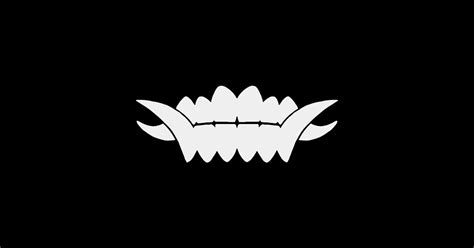Oni Teeth Oni Sticker Teepublic