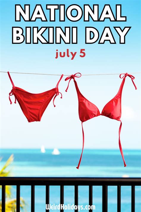National Bikini Day July Weird Holidays