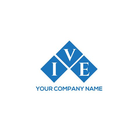 Ive Letter Logo Design On White Background Ive Creative Initials Letter Logo Concept Ive