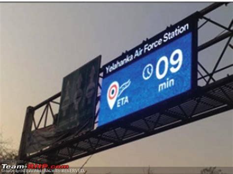 Bengaluru Real Time Traffic Display Variable Messaging System Introduced Team Bhp
