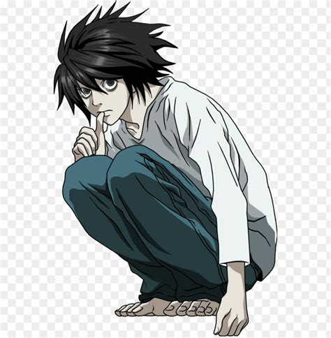 Death Note L Sitting At Computer Yamette Wallpaper