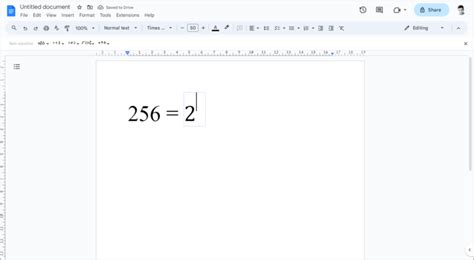 How To Write Exponents In Google Docs Easy Methods