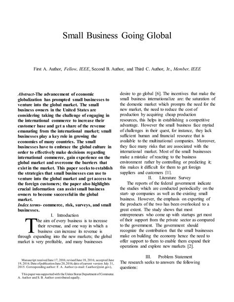 Ieee Citation Format Sample Docx Small And Medium Sized Business Business