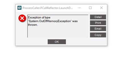 Application Errors Multiple Users Exception Of Type System OutOfMemoryException Was Thrown