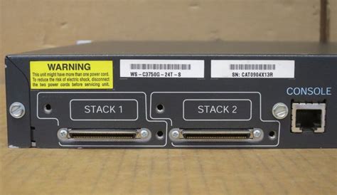 Cisco Catalyst Ws C3750g 24t S 24 Port Managed 10 100 1000 1gbe Ethernet Switch