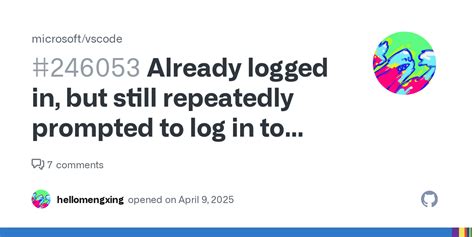 Already Logged In But Still Repeatedly Prompted To Log In To Settings Sync · Issue 246053