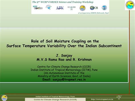 PPT Role Of Soil Moisture Coupling On The PowerPoint Presentation Free Download ID 4526865