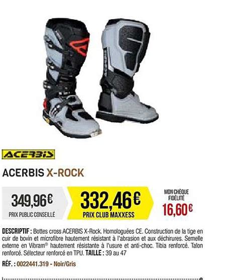 Offre Acerbis X-rock chez Maxxess