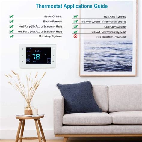 Smart Lifeandplus Thermostat App Control Holiday Mode Settable Multi