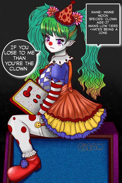 Clown Girl Pin Page