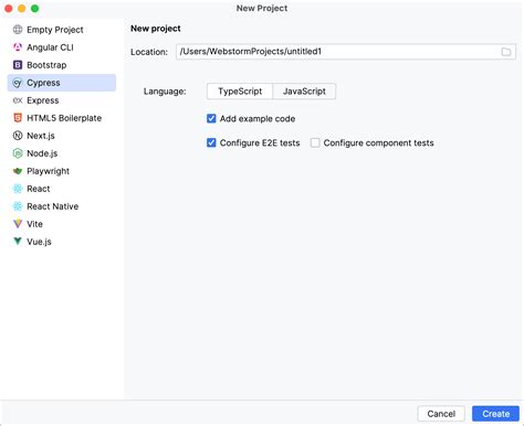 Cypress Webstorm Documentation