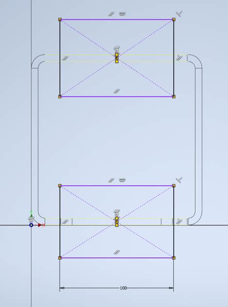 Solved Centre Point Rectangles Linked With No Constraint Autodesk
