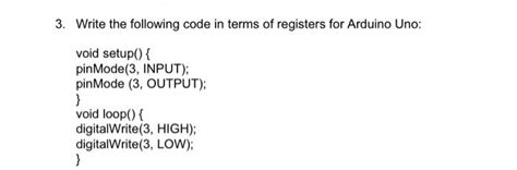 Solved Write The Following Code In Terms Of Registers For Chegg