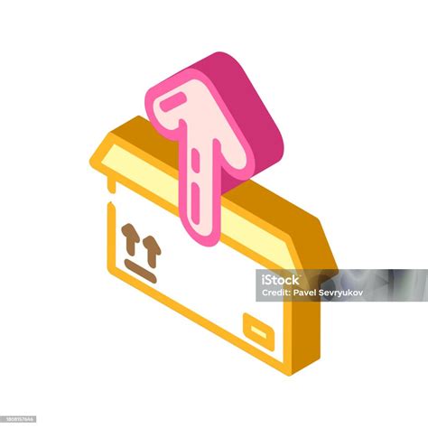 열린 상자 포장 풀기로드 내용 등각 투영 아이콘 벡터 일러스트 레이 션 다운로드에 대한 스톡 벡터 아트 및 기타 이미지
