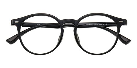 Birmingham Round Black Blue Light Glasses Glassesshop